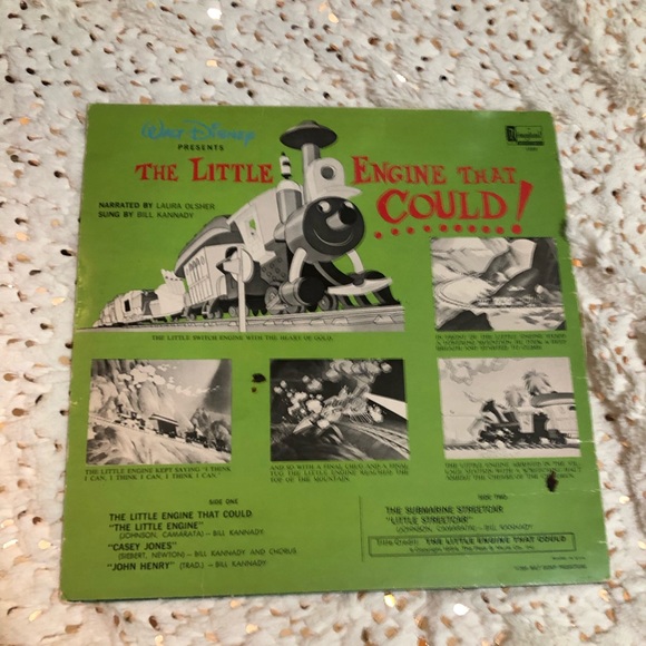 Disney | Other | Disney The Little Engine That Could Vinyl Record John ...